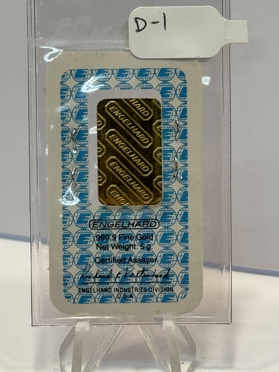 5g .999 Fine Gold Engelhard Bar – Paradise Mall