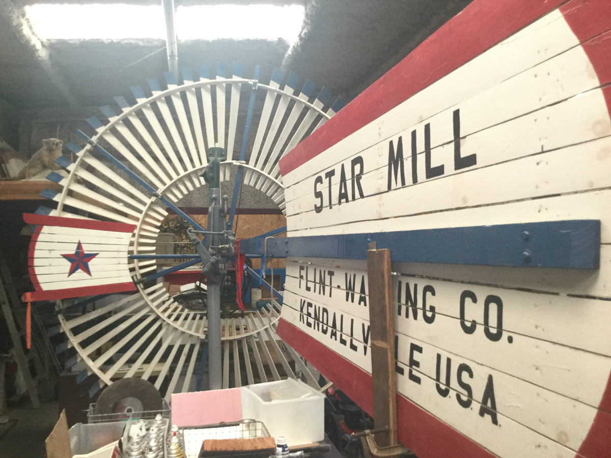 Wooden Windmill on stand 14ft Orginal – Paradise Mall